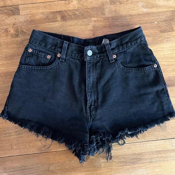 Levi's | Shorts | Black Levis Denim Cutoffs Daisy Dukes | Poshmark